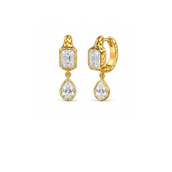 AARIA LONDON The Brooke Earrings Moissanite