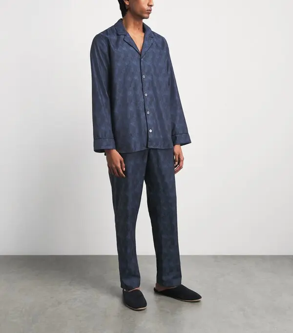 Zimmerli Cotton Jacquard Luxury Pyjama Set