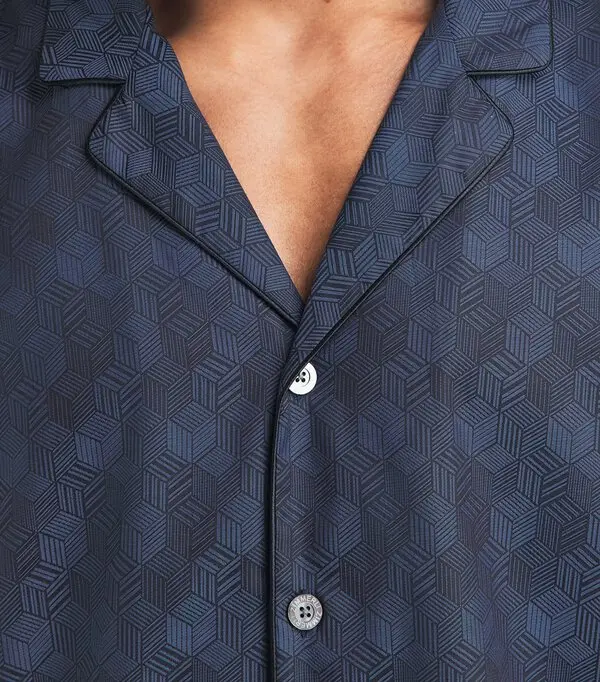 Zimmerli Cotton Jacquard Luxury Pyjama Set