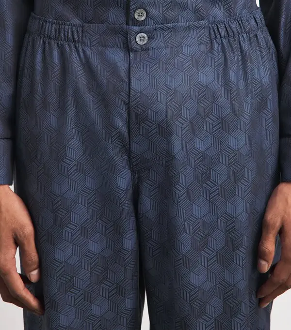 Zimmerli Cotton Jacquard Luxury Pyjama Set