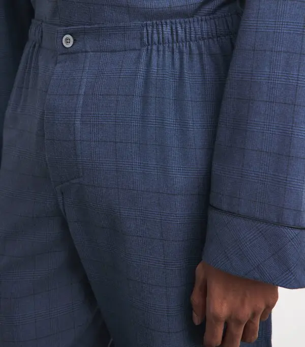 Zimmerli Cotton-merino Flannel Pyjama Set
