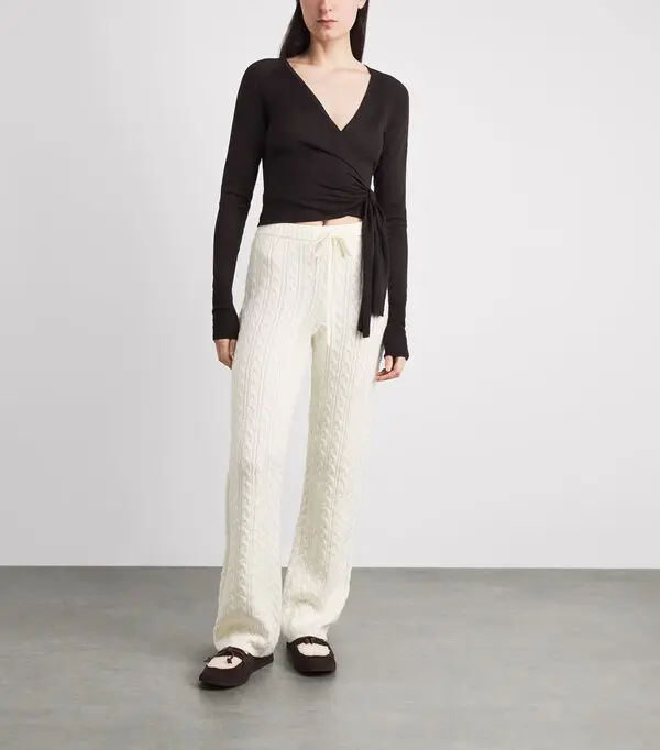 SKIMS Cable-knit Straight Trousers