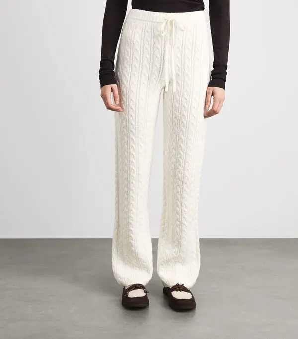 SKIMS Cable-knit Straight Trousers