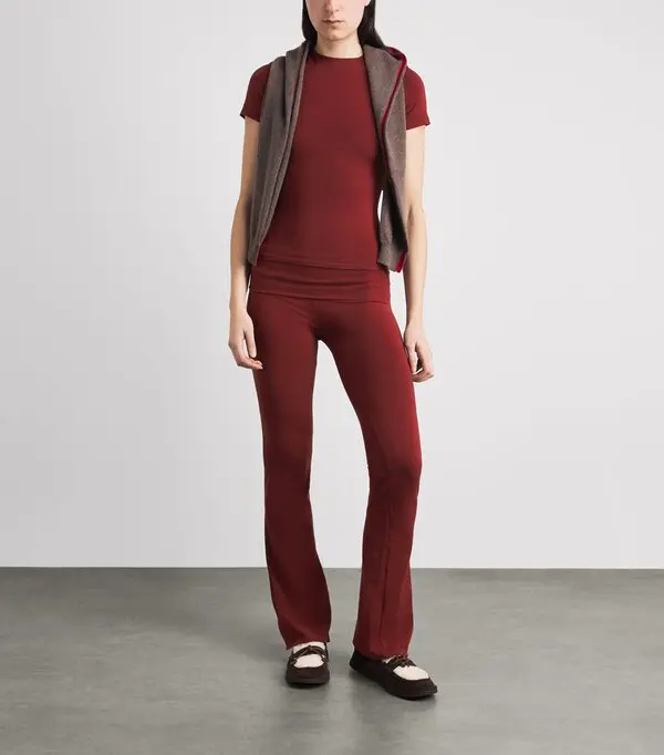 SKIMS Cotton-blend Foldover Trousers
