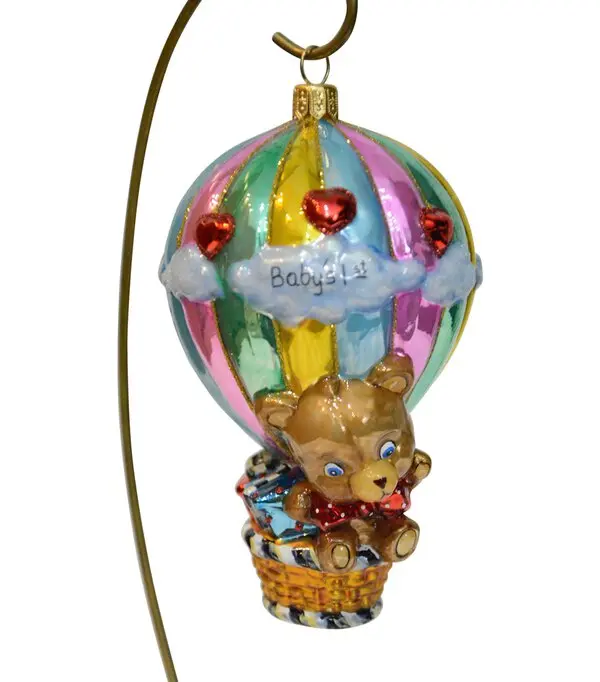 MACKENZIE-CHILDS Baby's 1st Balloon Ride Tree Decoration
