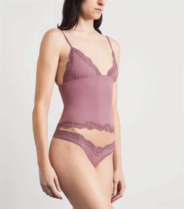 SKIMS Lace-trim Fits Everybody Dipped Thong