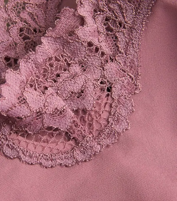 SKIMS Lace-trim Fits Everybody Dipped Thong