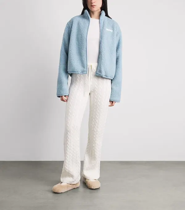 SKIMS Teddy Boxy Zip-up Jacket