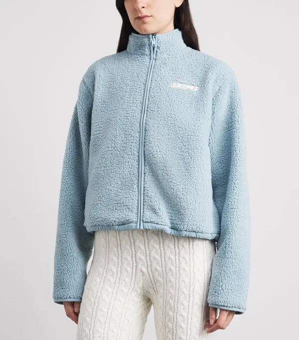 SKIMS Teddy Boxy Zip-up Jacket