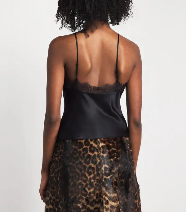 FRAME Silk Lace Cami Top