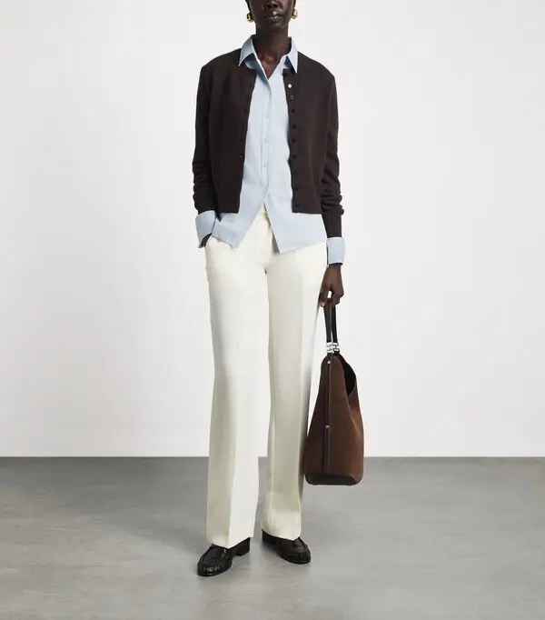 Theory Cotton-blend Tailored Cutaway Shirt