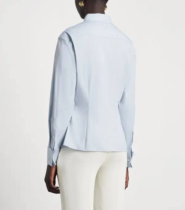 Theory Cotton-blend Tailored Cutaway Shirt
