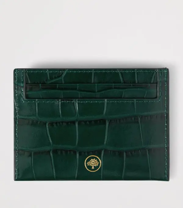 Mulberry Croc-embossed Leather Continental Card Holder