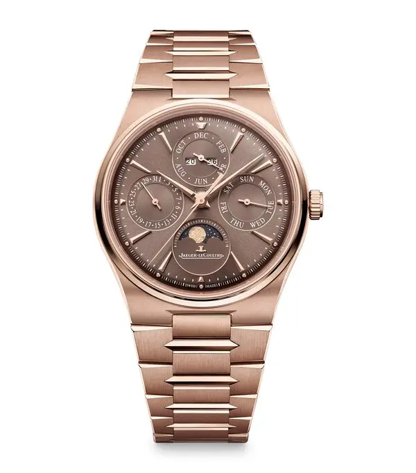 JAEGER-LECOULTRE Rose Gold Master Control Chronometre Perpetual Calendar Watch