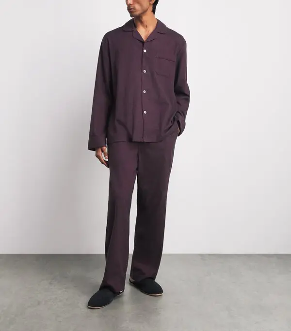 Derek Rose Cotton-cashmere Arley Pyjama Set
