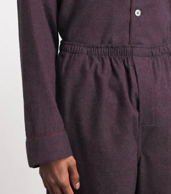 Derek Rose Cotton-cashmere Arley Pyjama Set