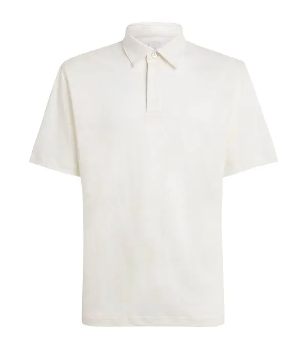 Eleventy Linen Polo Shirt