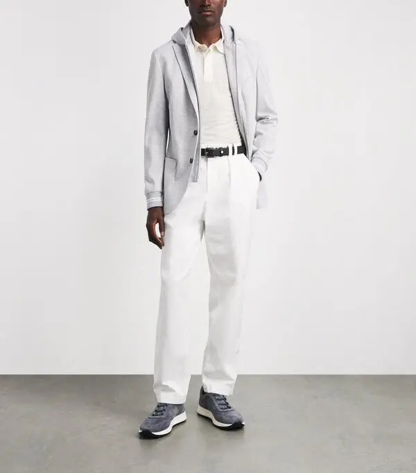 Eleventy Linen Polo Shirt