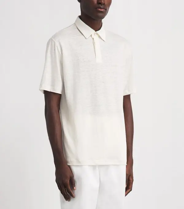 Eleventy Linen Polo Shirt