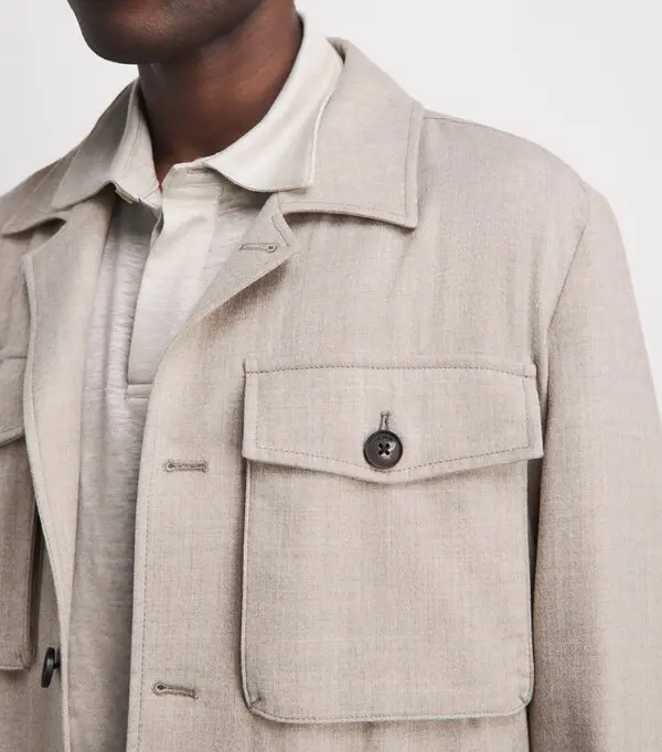 Pal Zileri Virgin Wool Safari Jacket