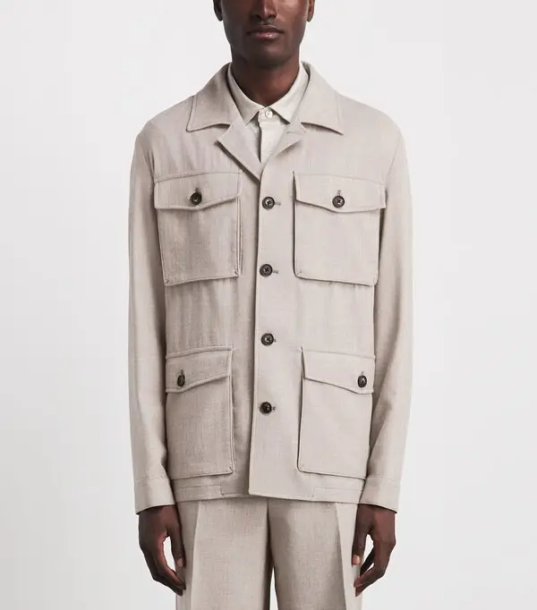 Pal Zileri Virgin Wool Safari Jacket
