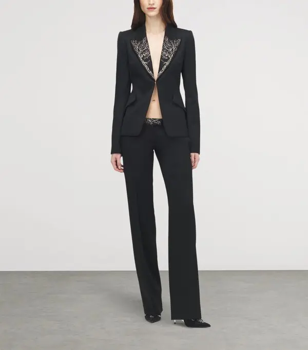 Alexander McQueen Wool Tree Of Life Blazer
