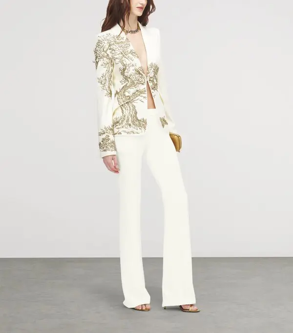 Alexander McQueen Wool Tree Of Life Blazer