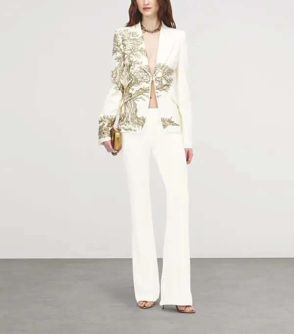 Alexander McQueen Wool Tree Of Life Blazer