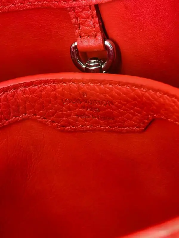 LOUIS VUITTON Capucines Bag Leather Pm Satchel