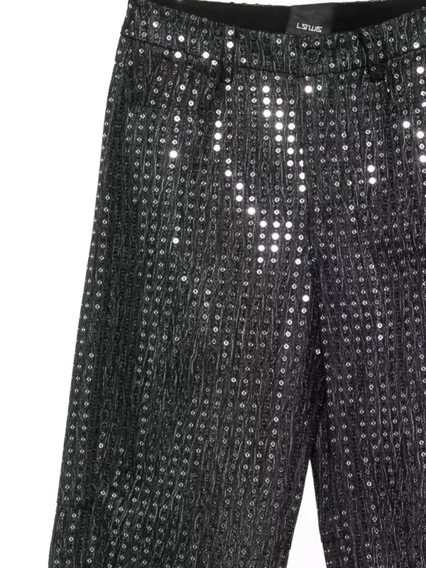 RAME Sequin-embellished Straight-leg Trousers