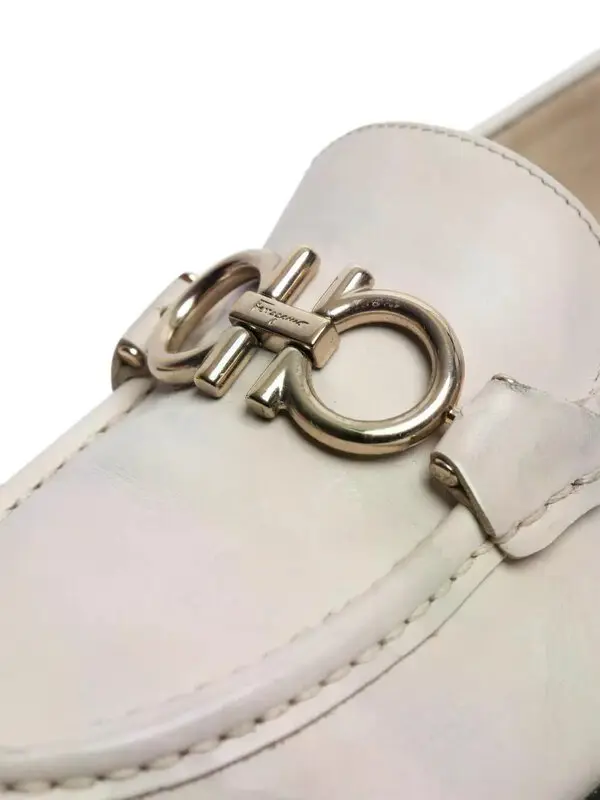 FERRAGAMO Gancini Lug-sole Loafers