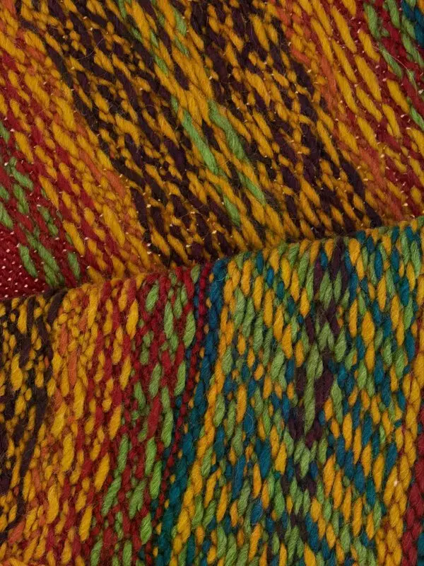 GALLO Geometric-pattern Fringed Scarf