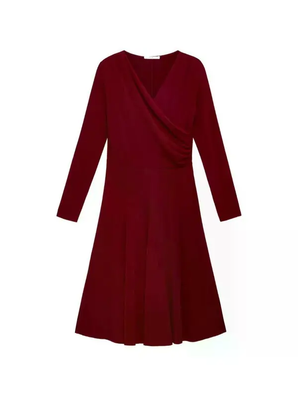 Malìparmi Draped Crossover Midi Dress