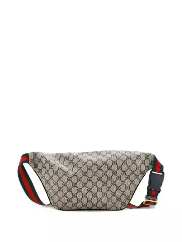 Gucci Courrier Zip Gg Coated Canvas With Applique Belt Bag