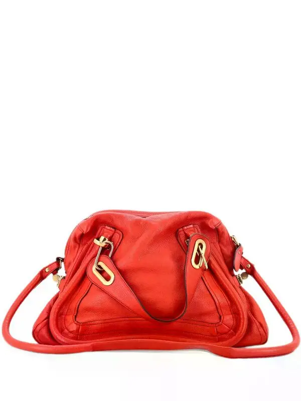 Chloé Paraty Top Handle Bag Leather Medium Satchel