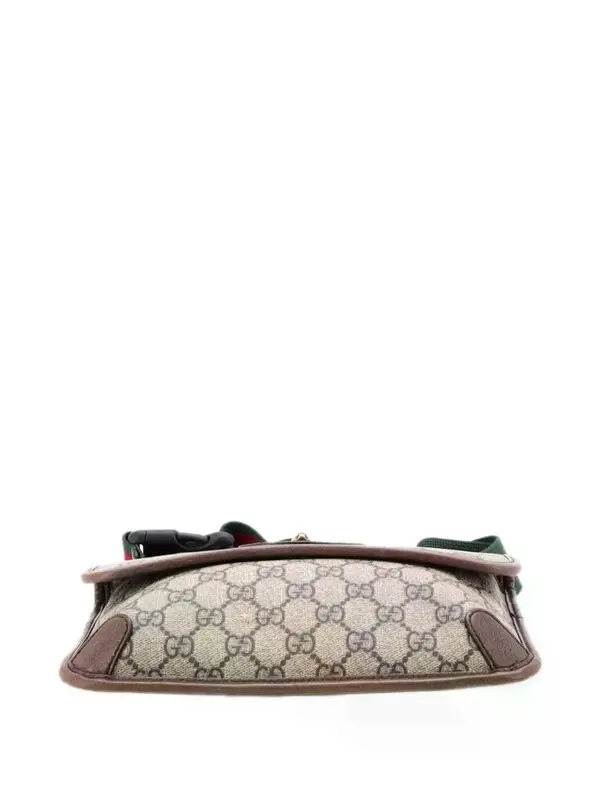 Gucci Neo Vintage Flap Gg Coated Canvas Belt Bag