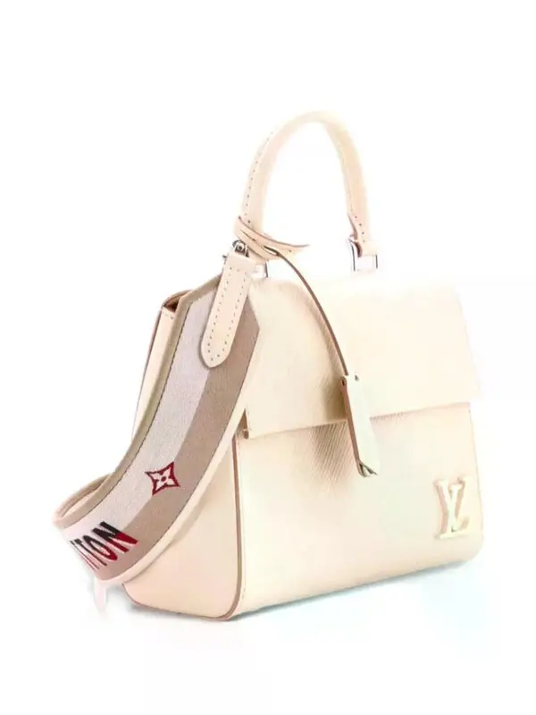 LOUIS VUITTON Cluny Top Handle Bag Epi Leather Mini Satchel - Neutrals