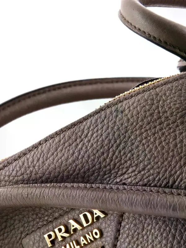 Prada Dual Strap Zip Tote Vitello Daino Medium Satchel