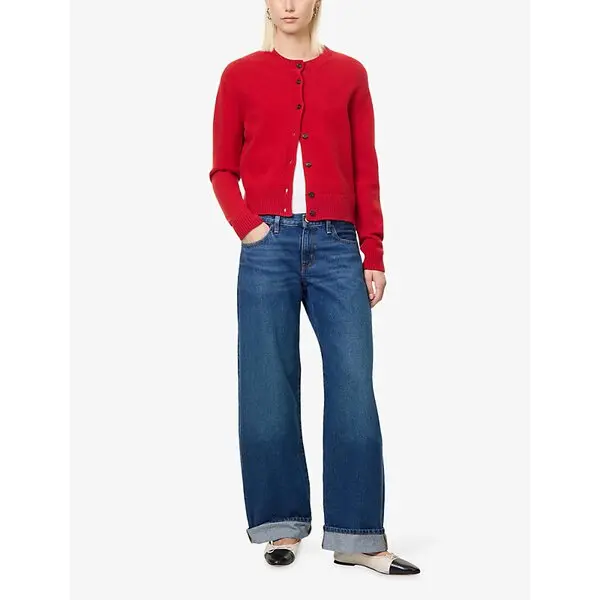 FRAME The Low Bow Cotton Denim Jeans