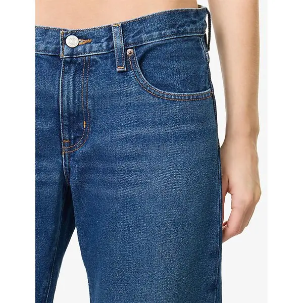 FRAME The Low Bow Cotton Denim Jeans