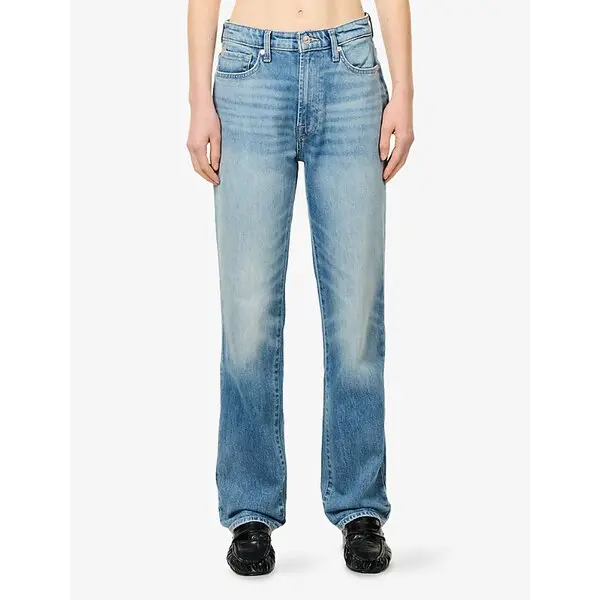 7 For All Mankind High-rise Straight Denim Jeans