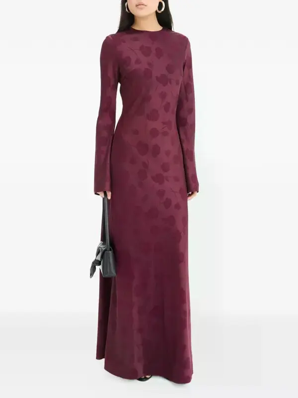 ROTATE BY BIRGER CHRISTENSEN Satin Maxi Dress - Red