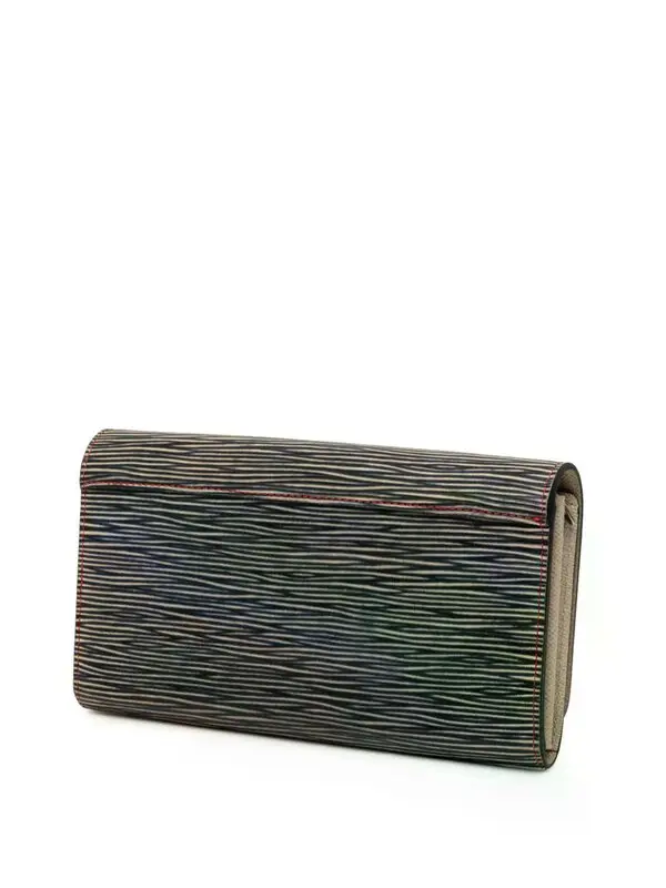 LOUIS VUITTON 2015 Epi Denim Twist Wallet Long Wallets