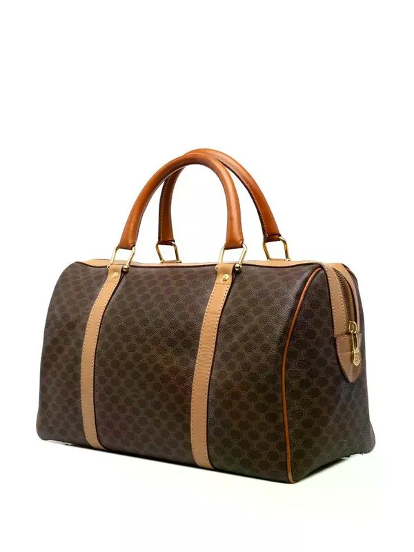 Celine 2013 Macadam Coated Canvas Boston Bag