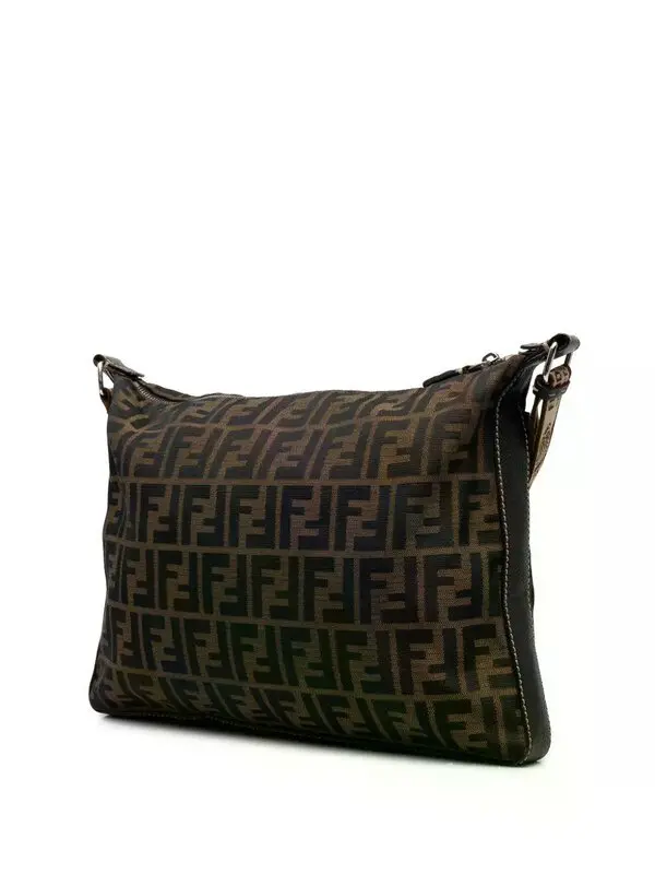 Fendi 2000-2010 Zucca Canvas Selleria Crossbody Bag