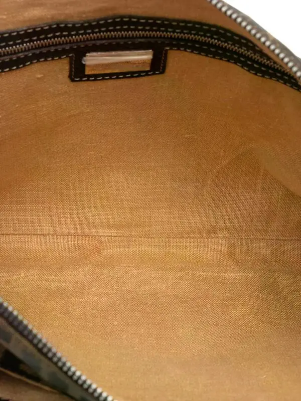 Fendi 2000-2010 Zucca Canvas Selleria Crossbody Bag