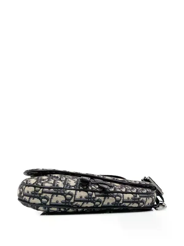 Dior 2020 Mini Oblique Canvas Saddle Crossbody Bag