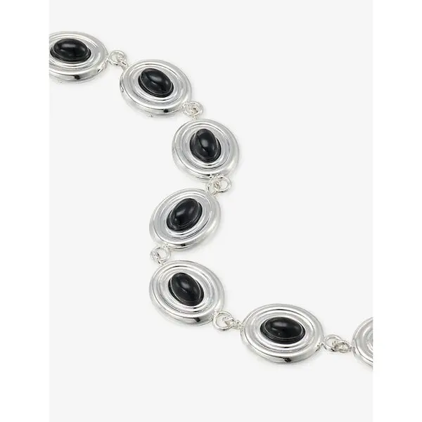 HEAVEN MAYHEM Prize Silver Pvd Plated Sterling-silver Bracelet
