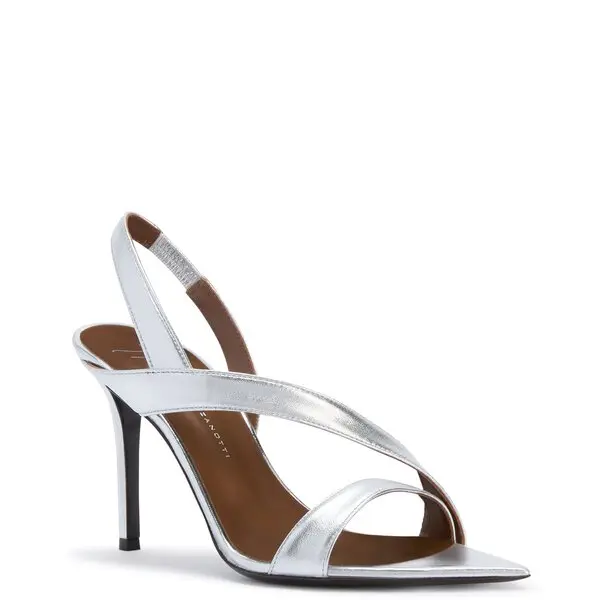 GIUSEPPE ZANOTTI Intriigo Cris 90 Laminated Leather Sandals