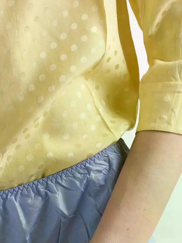 Prada Polka-dot Satin Shirt